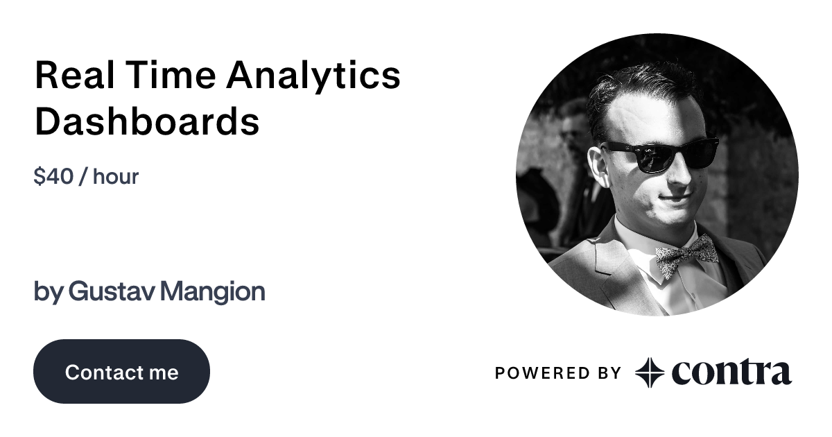 Real Time Analytics Dashboards by Gustav Mangion