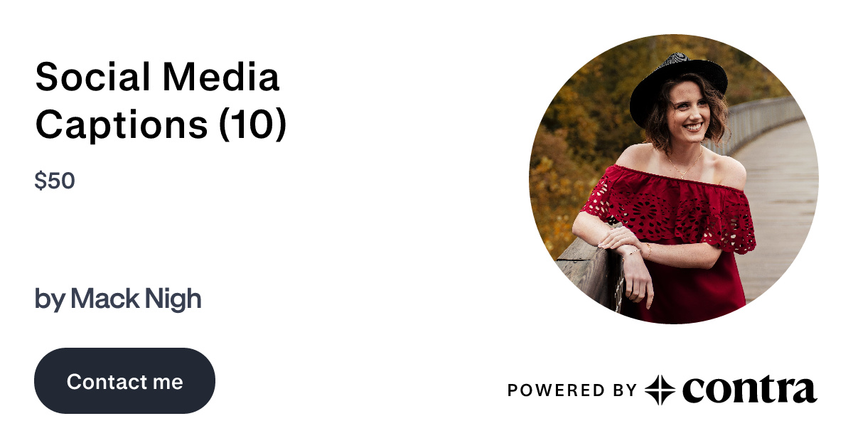 Social Media Captions (10) by Mack Nigh