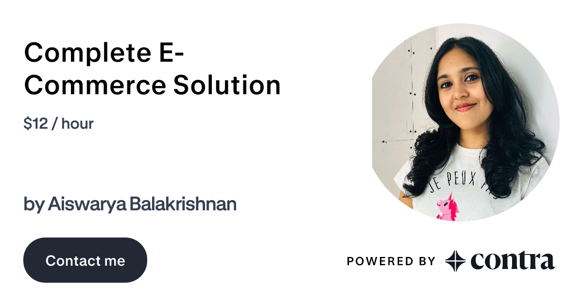 Complete E-Commerce Solution by Aiswarya Balakrishnan