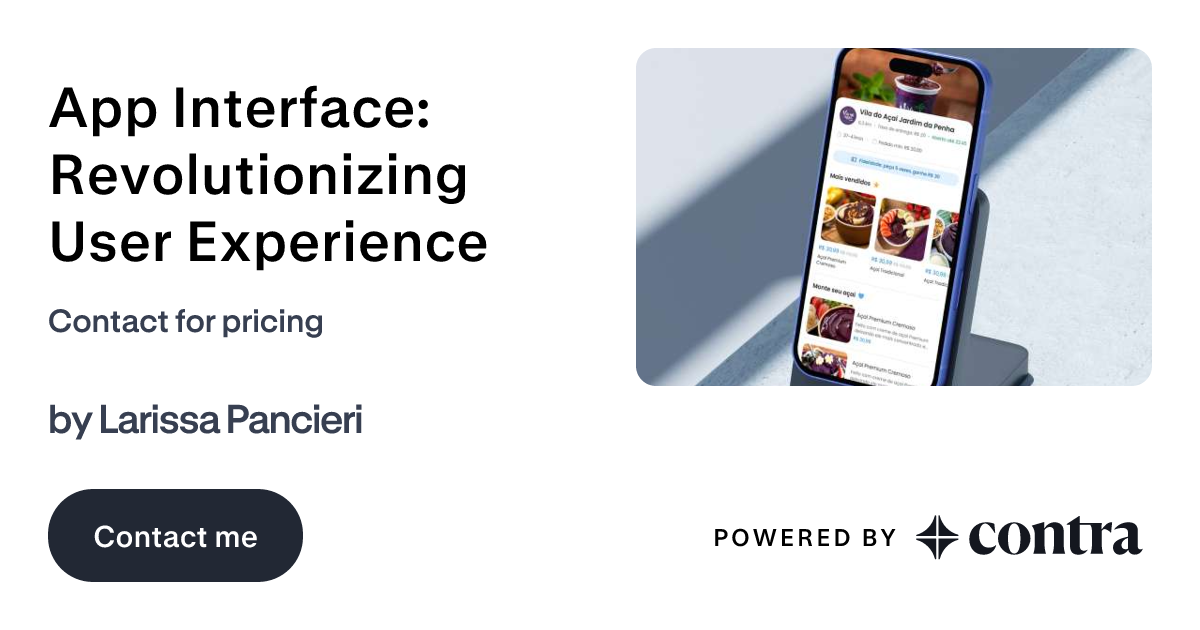 App Interface: Revolutionizing User Experience by Larissa Pancieri