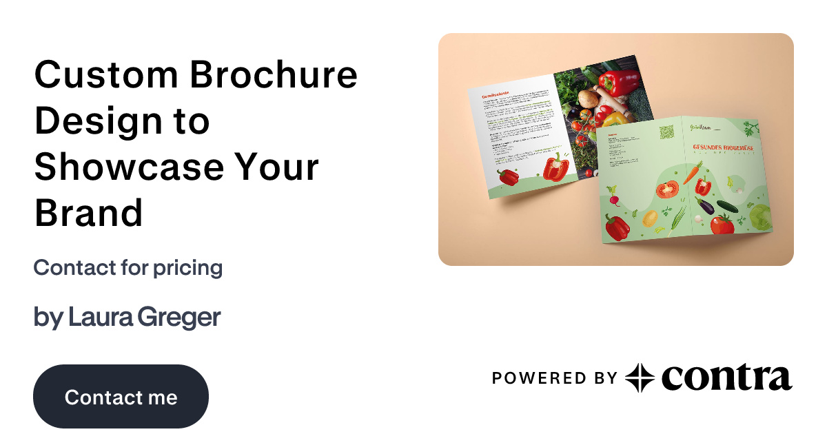 Custom Brochure Design to Showcase Your Brand by Laura Greger