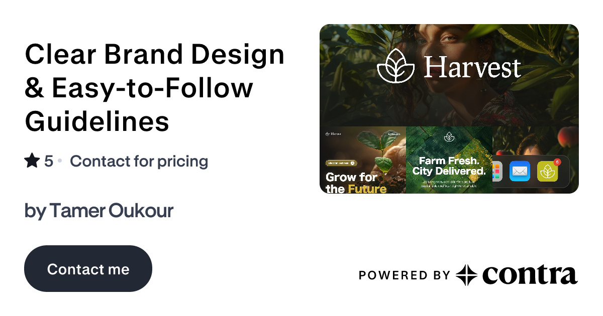 Clear Brand Design & Easy-to-Follow Guidelines by Tamer Oukour