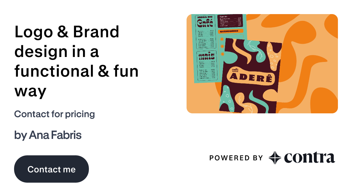 Logo & Brand design in a functional & fun way by Ana Fabris