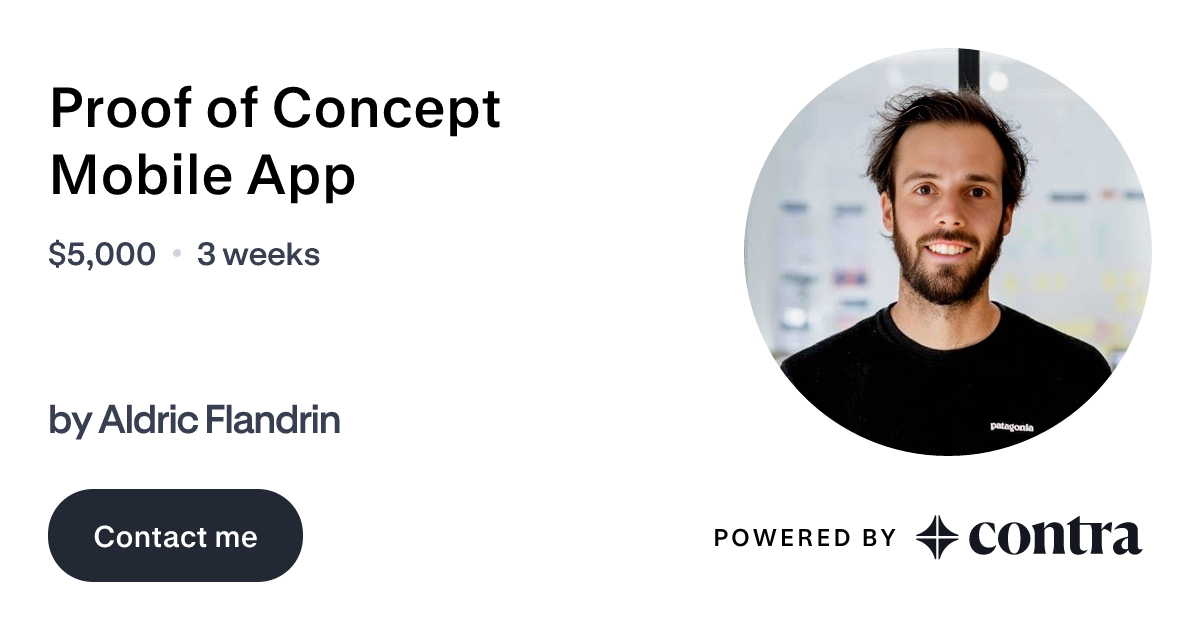 Proof of Concept Mobile App by Aldric Flandrin