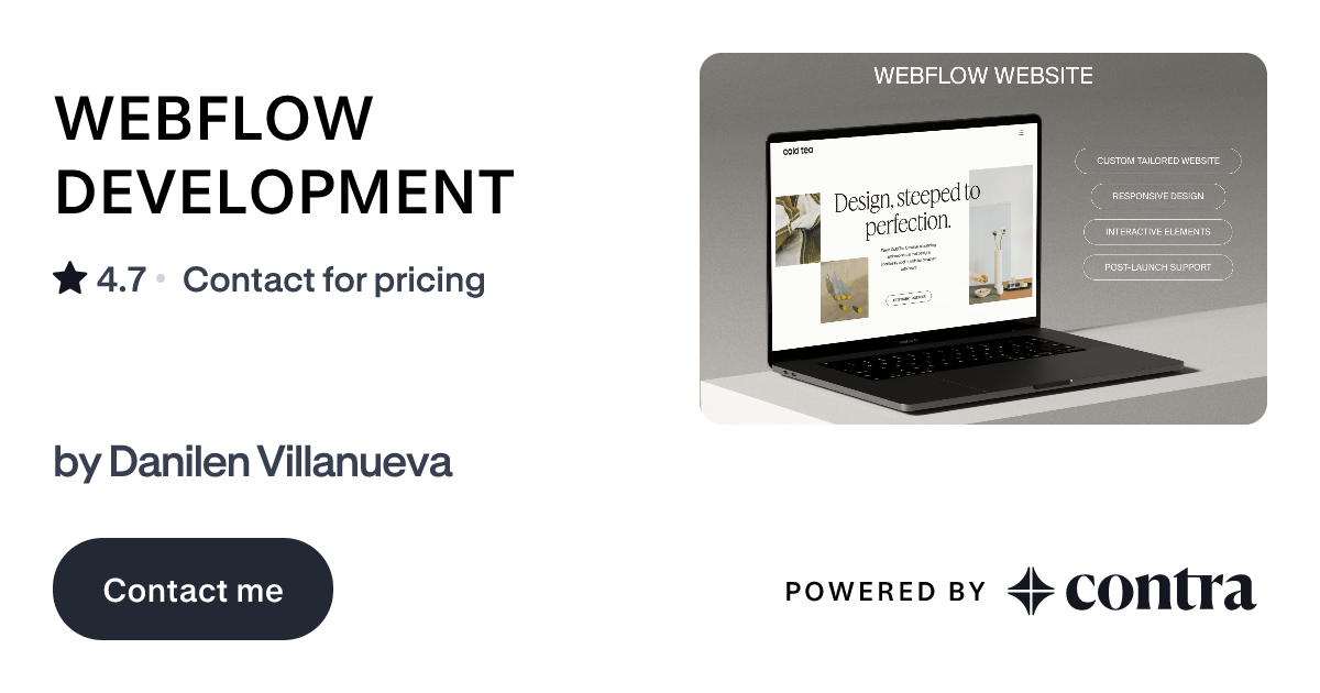 WEBFLOW DEVELOPMENT by Danilen Villanueva
