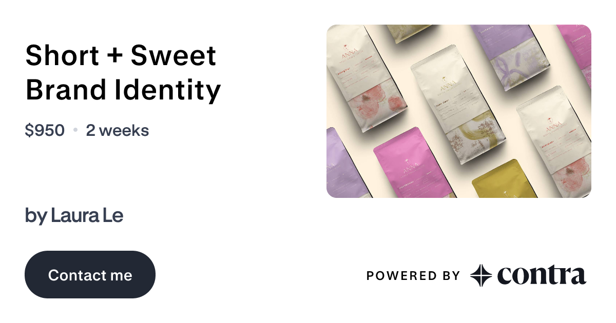 Short + Sweet Brand Identity by Laura Le