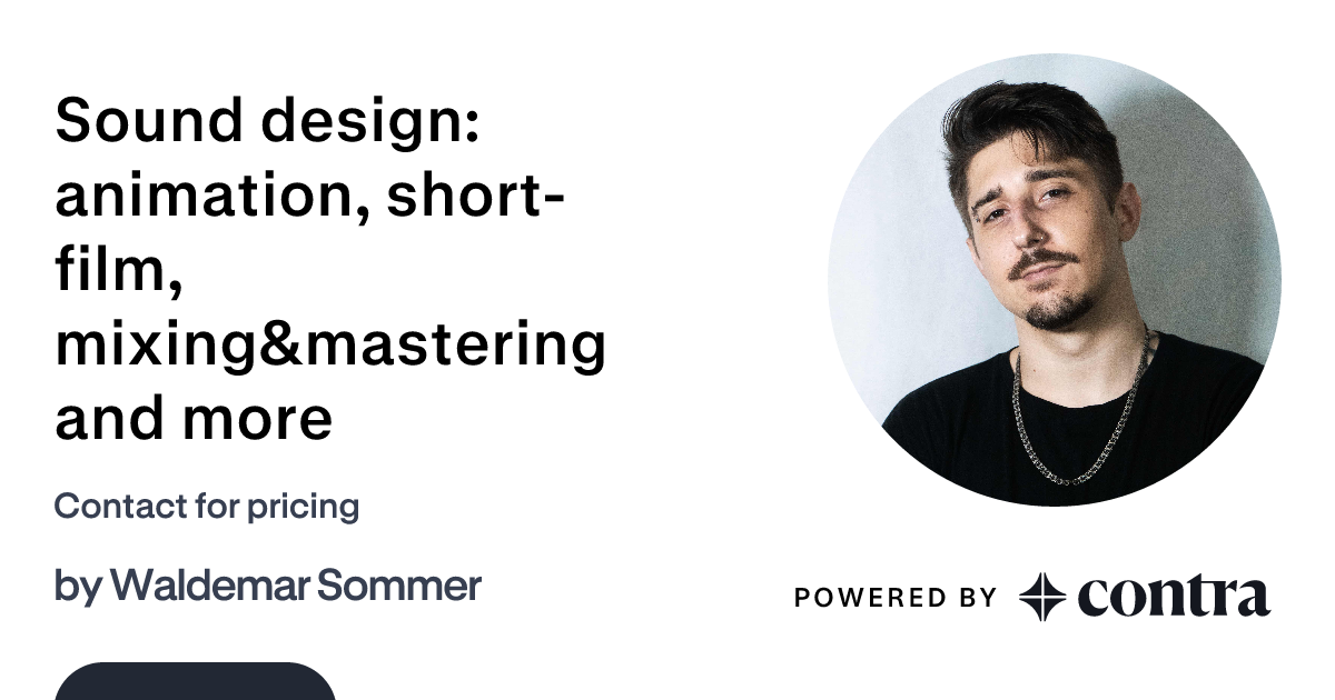 Sound design: animation, short-film, mixing&mastering and more by ...