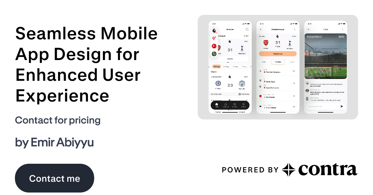 Seamless Mobile App Design for Enhanced User Experience by Emir Abiyyu