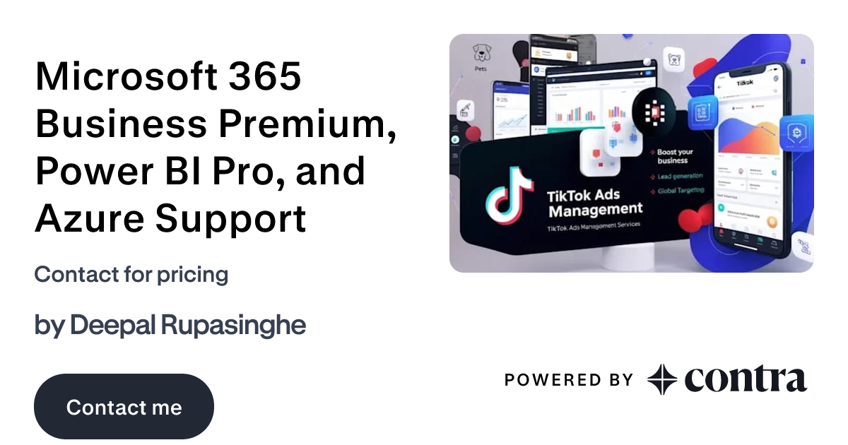 Microsoft 365 Business Premium, Power BI Pro, and Azure Support by ...