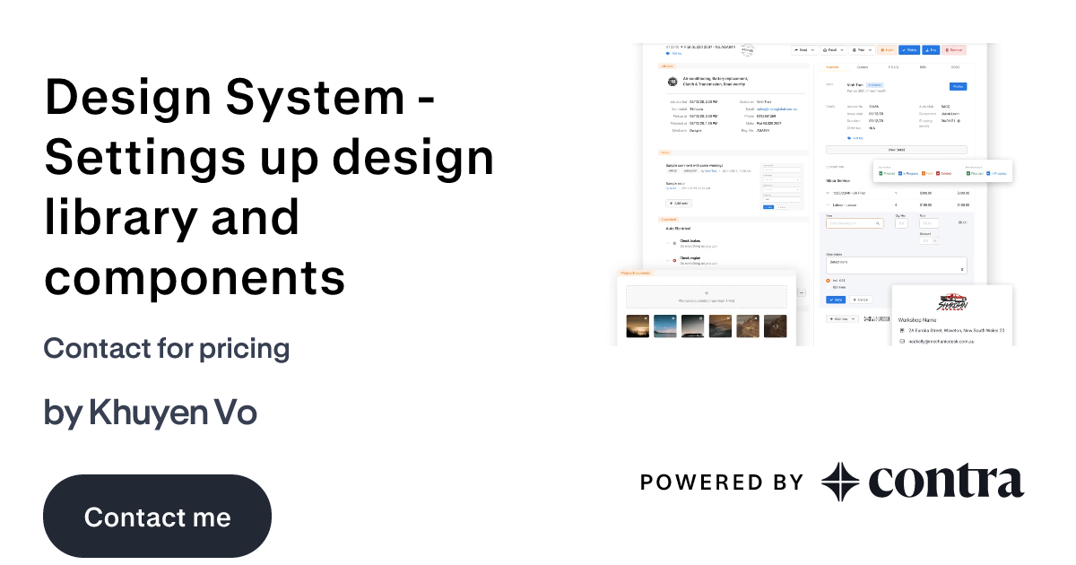 Design System - Settings up design library and components by Khuyen Vo