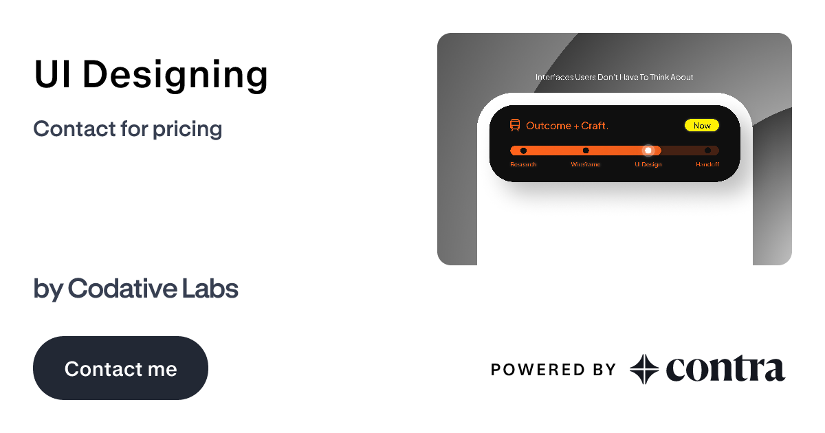 Stunning UI Designs for Every Screen, Every Platform! by Codative Labs