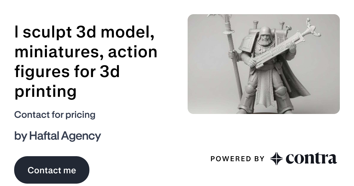 l sculpt 3d model, miniatures, action figures for 3d printing by Haftal ...