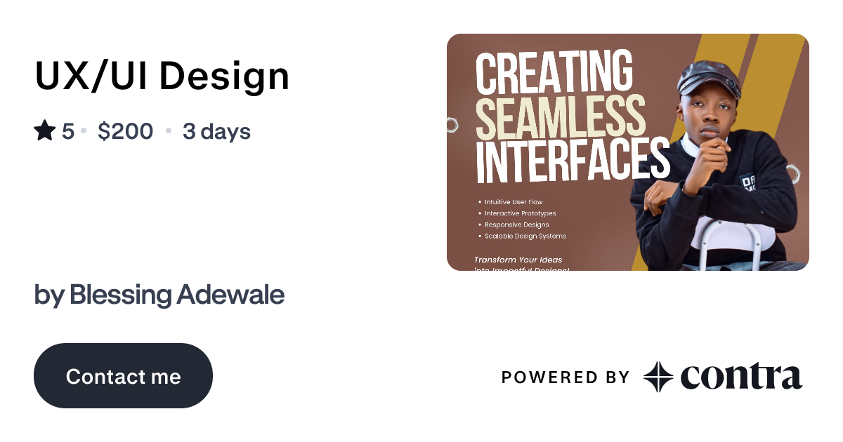 UX/UI Design by Blessing Adewale