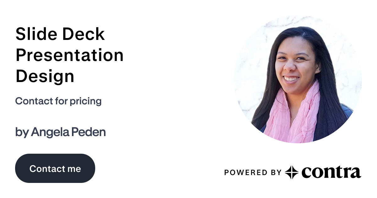 Slide Deck Presentation Design by Angela Peden