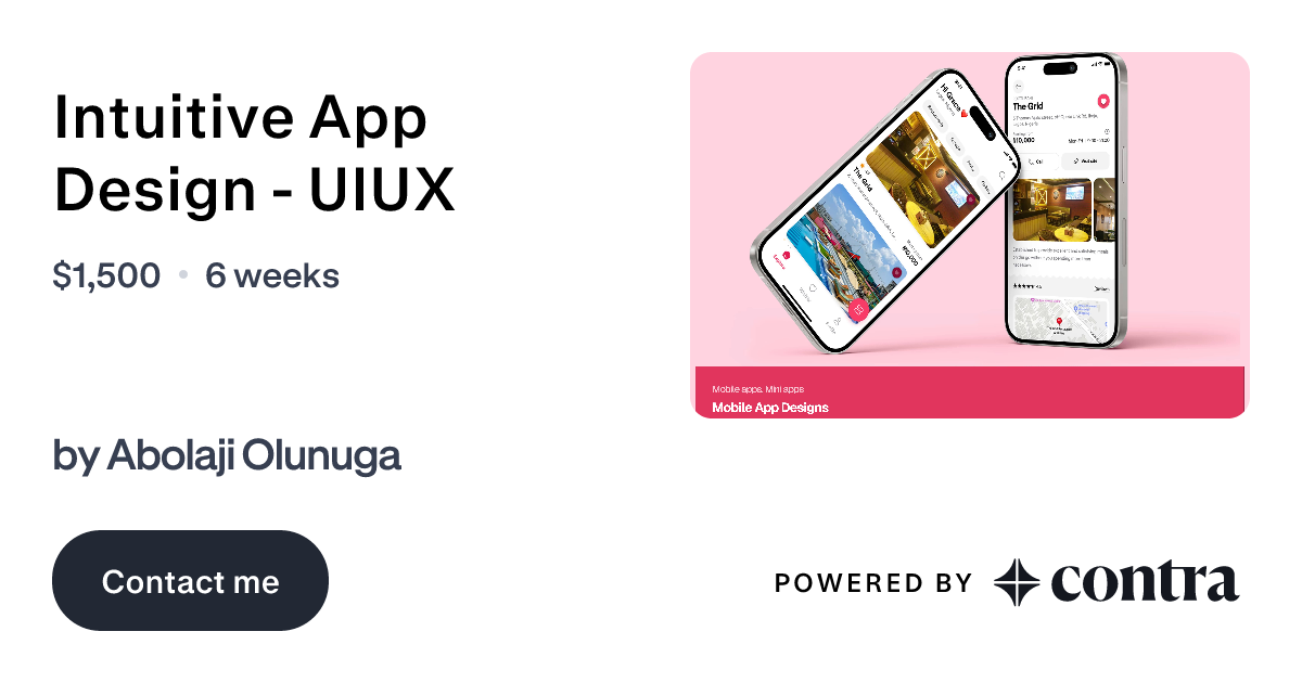 Intuitive App Design - UIUX by Abolaji Olunuga