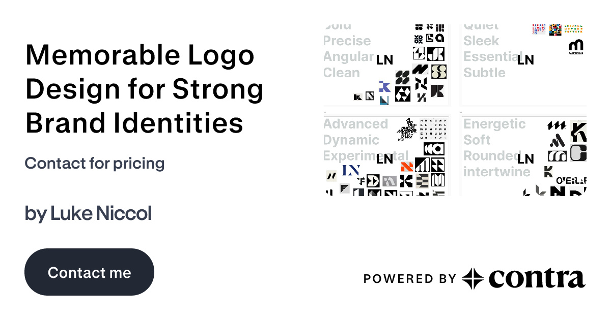 Memorable Logo Design for Strong Brand Identities by Luke Niccol