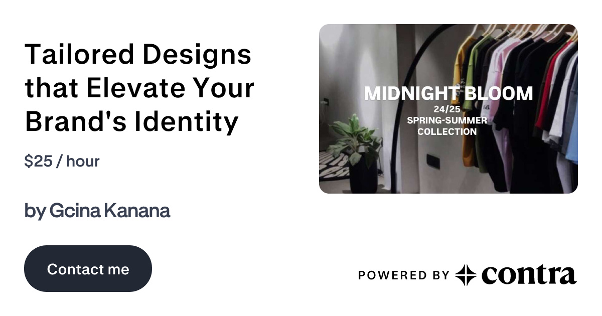 Tailored Designs that Elevate Your Brand's Identity by Gcina Kanana