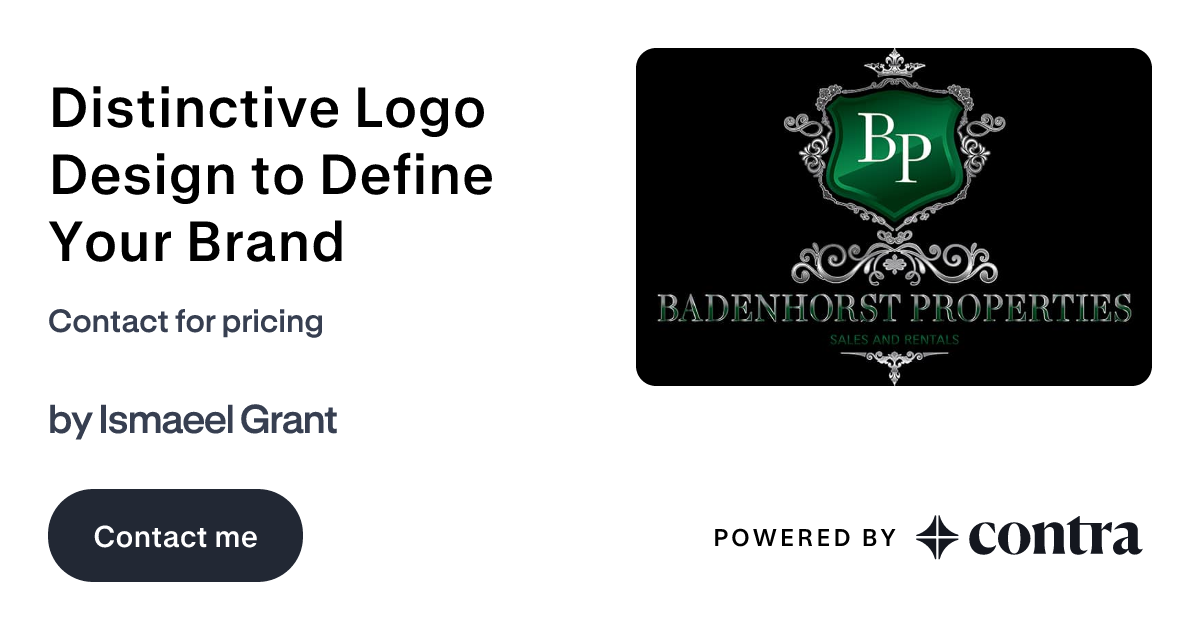 Distinctive Logo Design to Define Your Brand by Ismaeel Grant