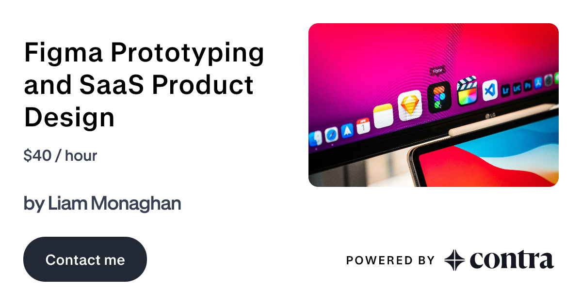 Figma Prototyping and SaaS Product Design by Liam Monaghan