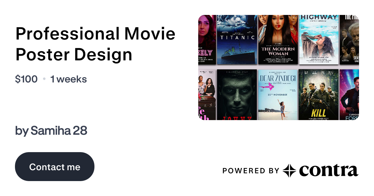 Professional Movie Poster Design by Samiha 28