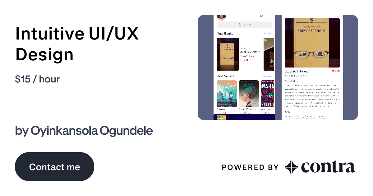 Intuitive UI/UX Design by Oyinkansola Ogundele