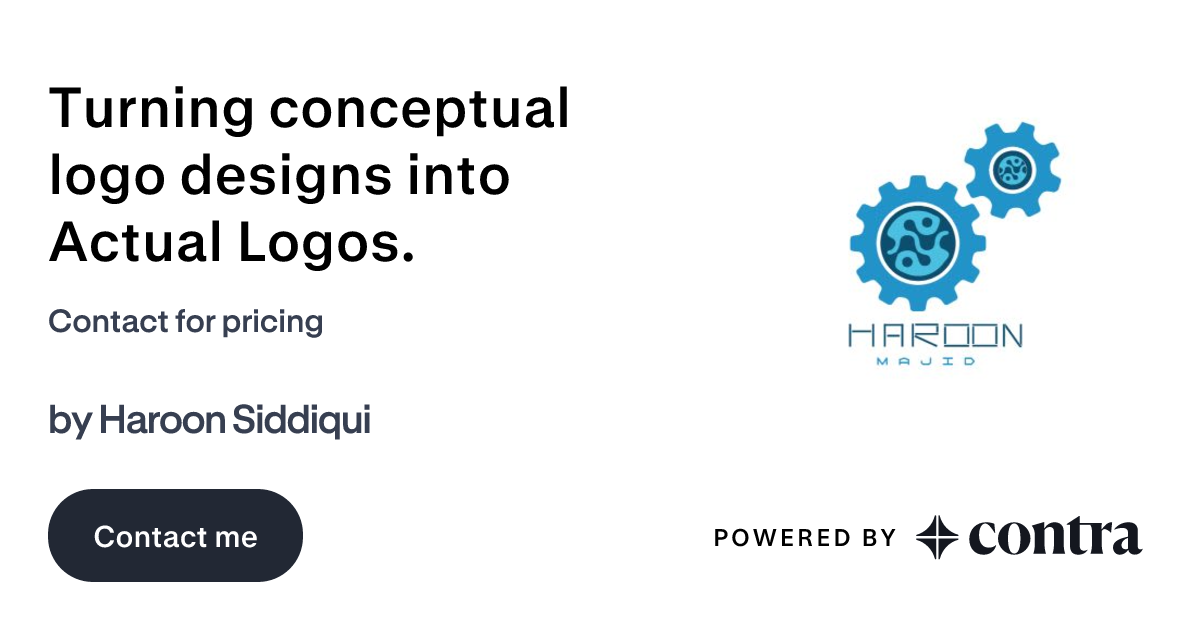 Turning conceptual logo designs into Actual Logos. by Haroon Siddiqui