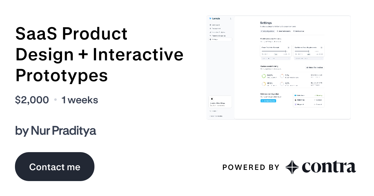 SaaS Product Design + Interactive Prototypes by Nur Praditya