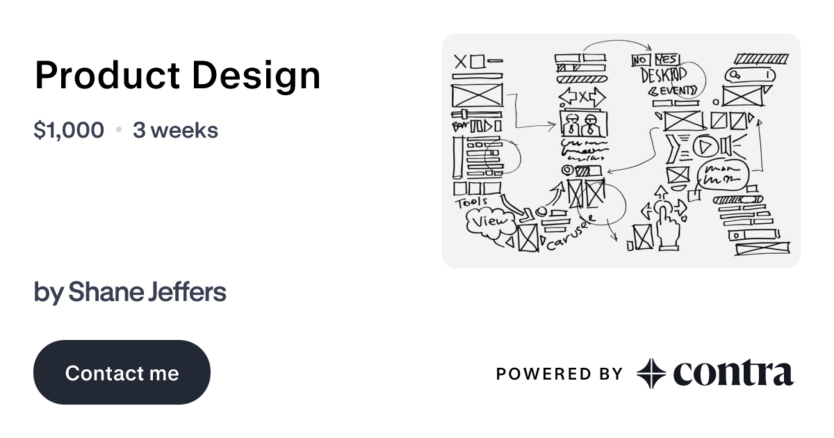 Product UX/UI Design by Shane Jeffers