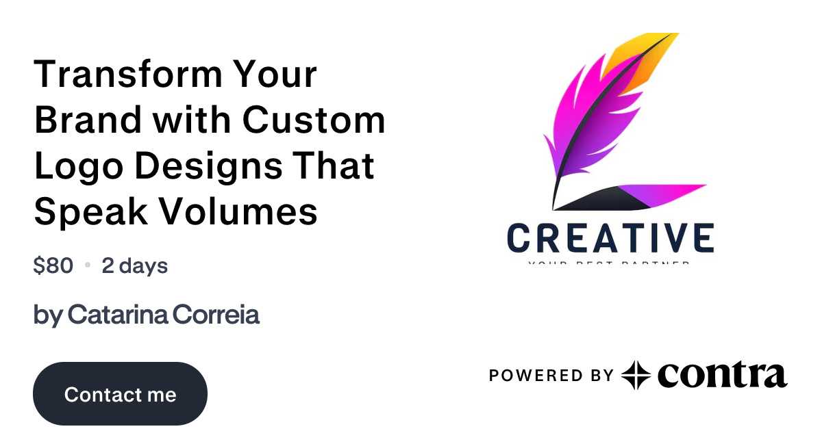 Transform Your Brand with Custom Logo Designs That Speak Volumes by ...