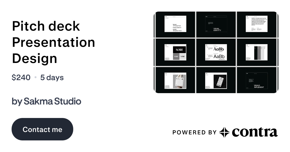 Pitch deck Presentation Design by Sakma Studio