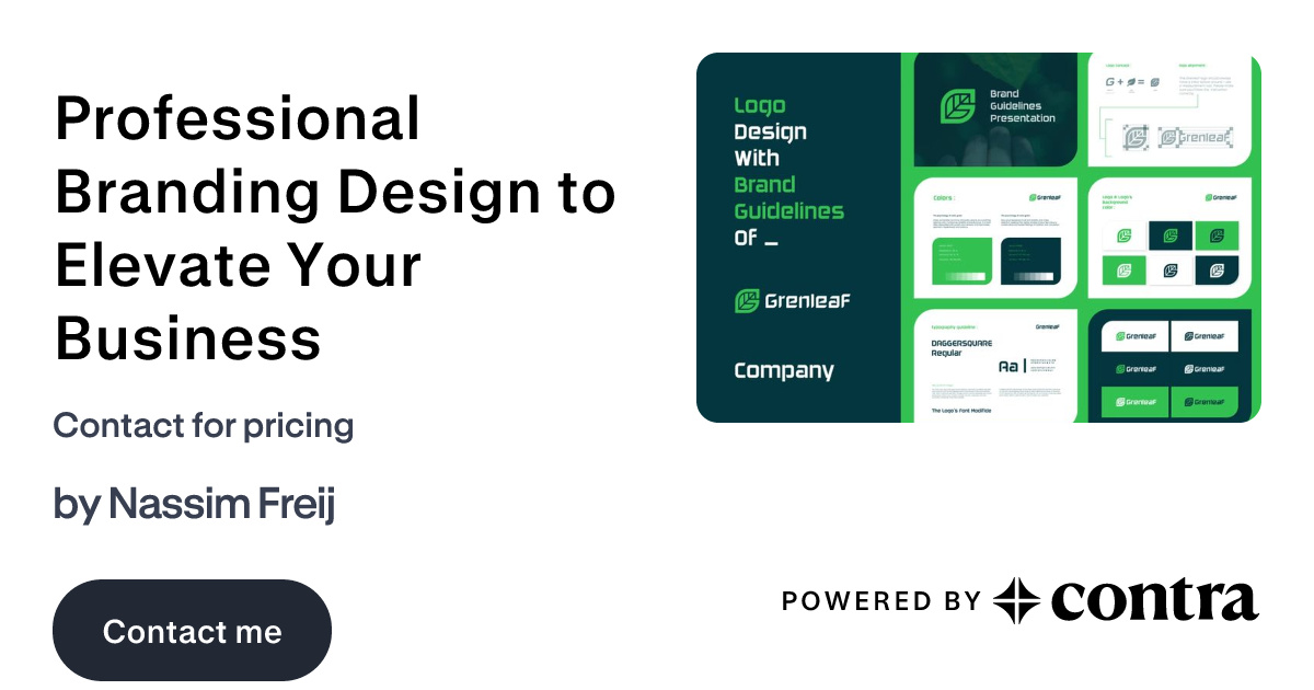 Professional Branding Design to Elevate Your Business by Nassim Freij