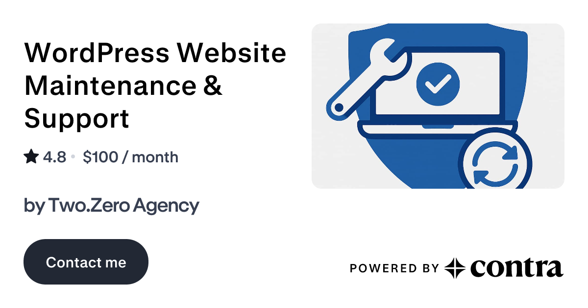 WordPress Website Maintenance & Support by Two Zero