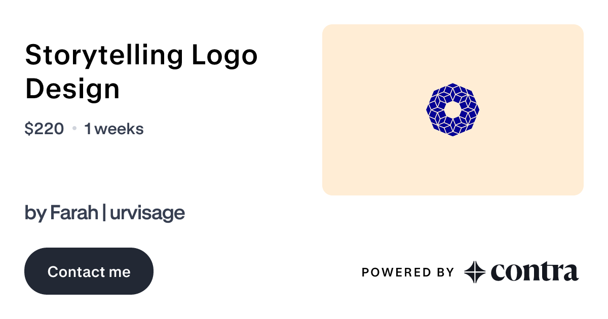 Storytelling Logo Design by Farah | urvisage