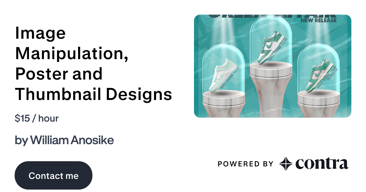 Image Manipulation, Poster and Thumbnail Designs by William Anosike