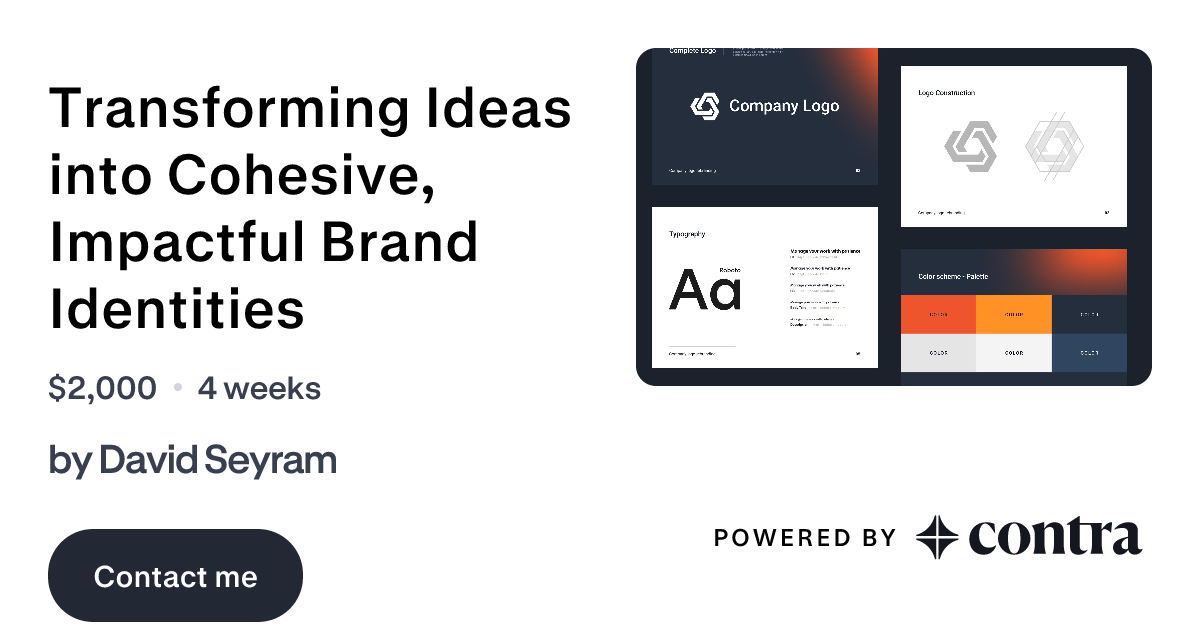 Transforming Ideas into Cohesive, Impactful Brand Identities by David ...