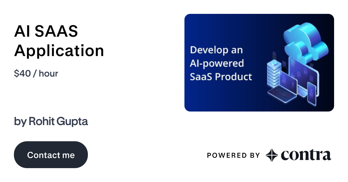 AI SAAS Application by Rohit Gupta