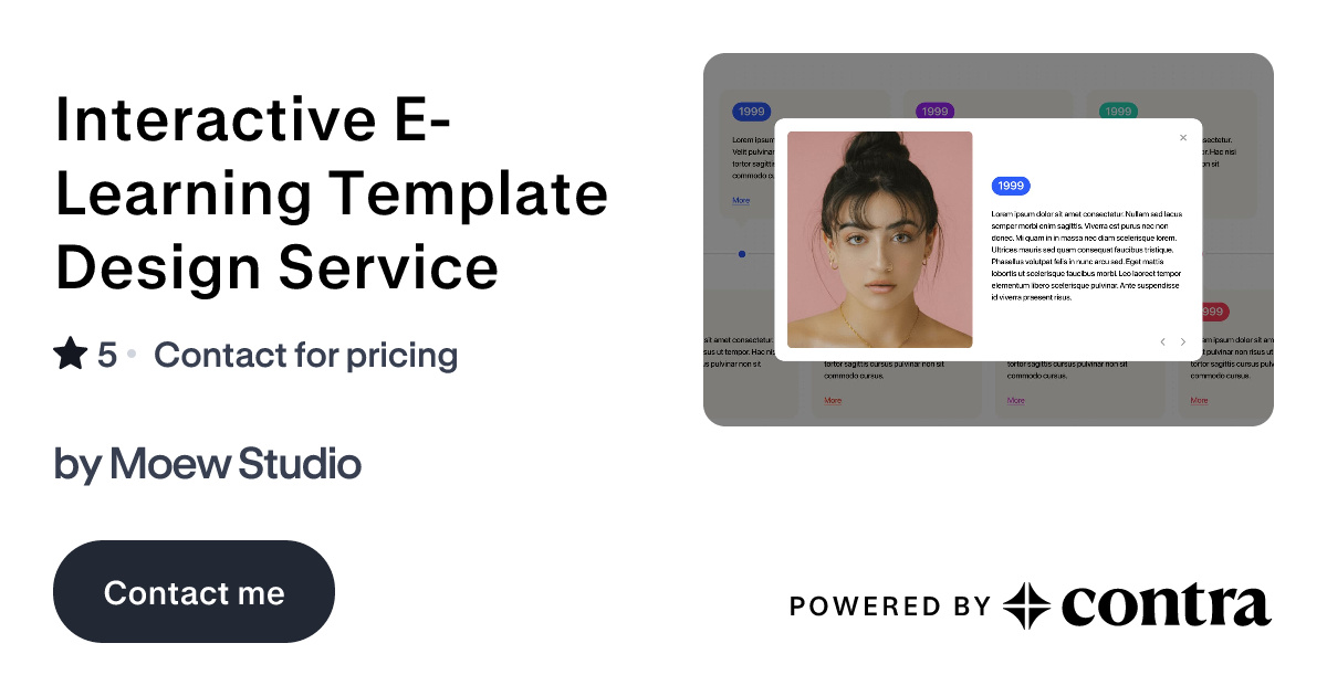 Interactive E-Learning Template Design Service by Ngoc Mai