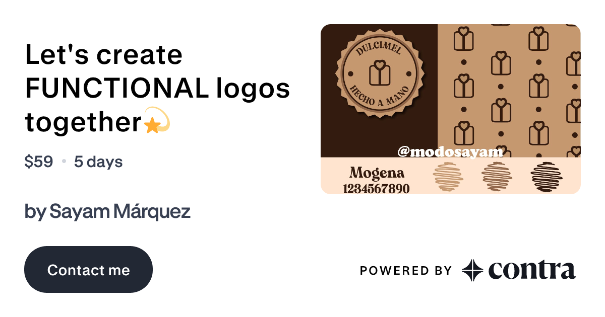 Let's create FUNCTIONAL logos together💫 by Sayam Márquez