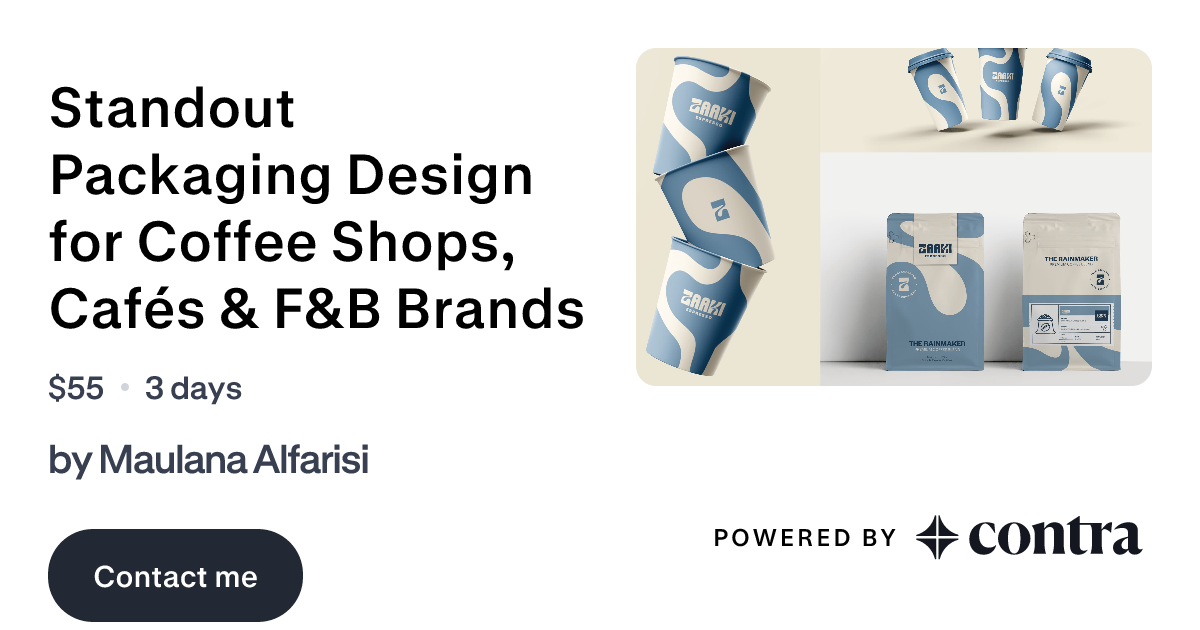 Standout Packaging Design for Coffee Shops, Cafés & F&B Brands by ...