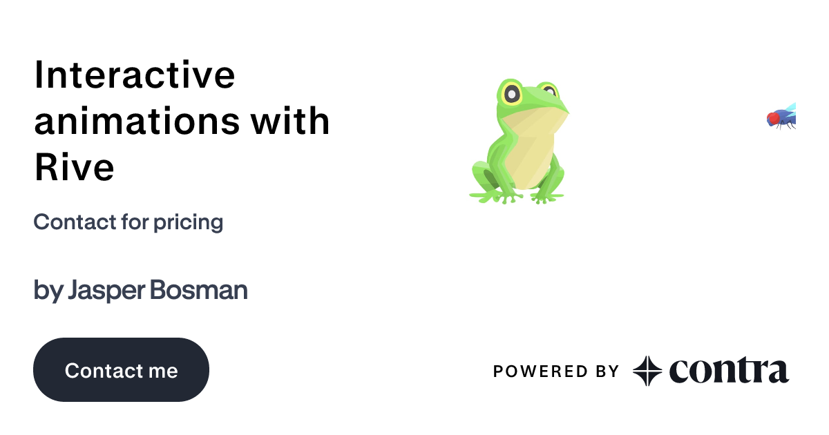 Lottie animation design, for web-based use by Jasper Bosman