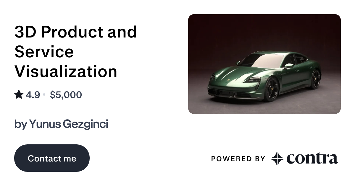 3D Product and Service Visualization by Yunus Gezginci