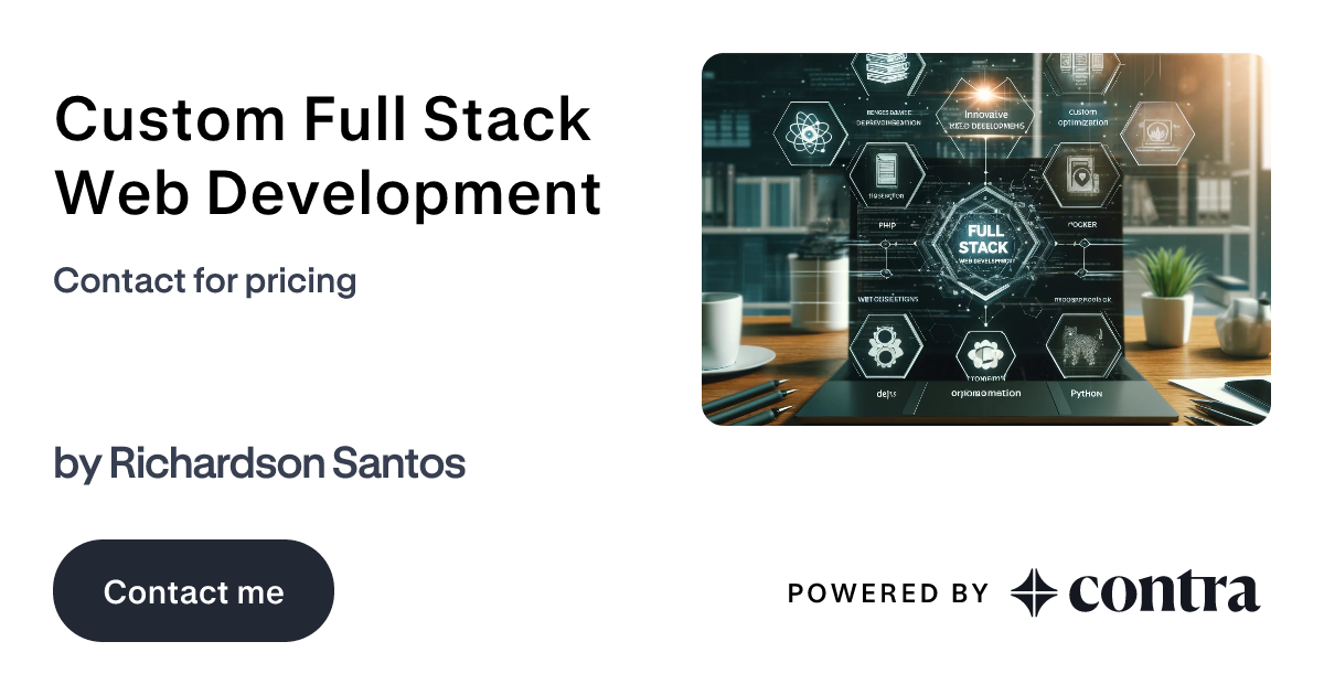 Custom Full Stack Web Development by Richardson Santos