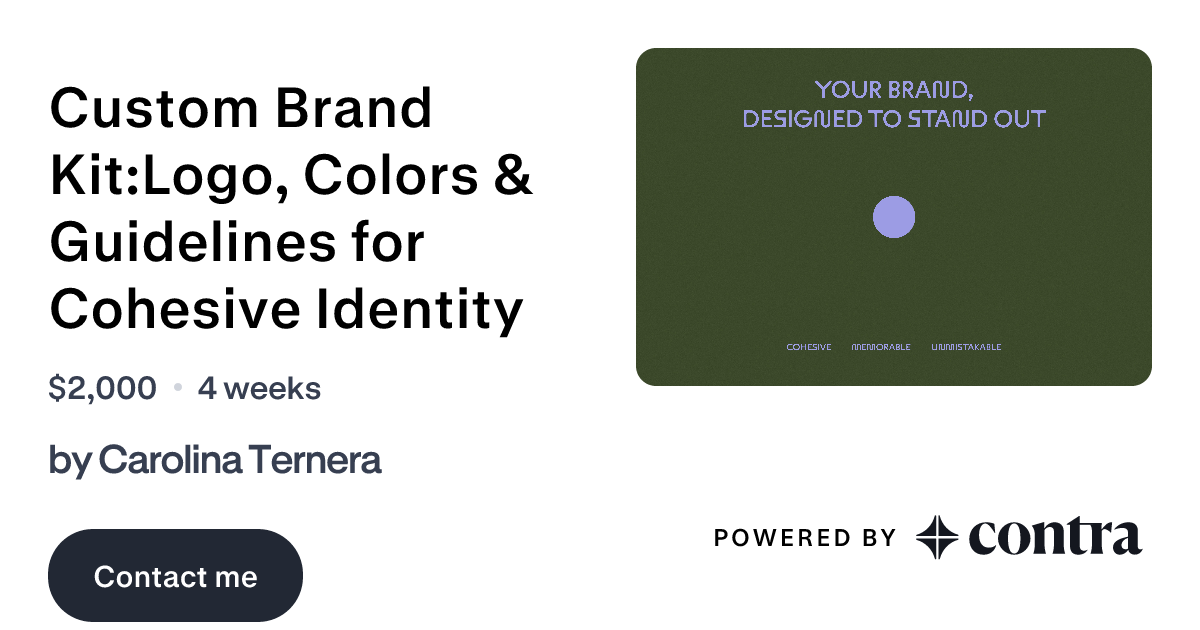 Custom Brand Kit:Logo, Colors & Guidelines for Cohesive Identity by ...