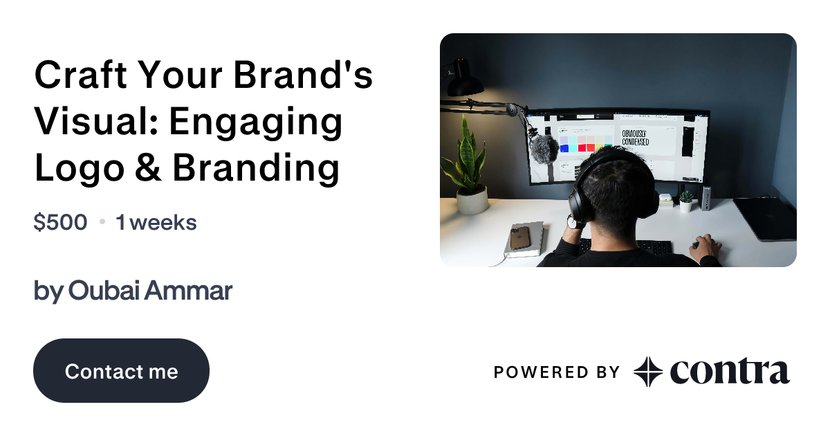 Craft Your Brand's Visual: Engaging Logo & Branding by Oubai Ammar
