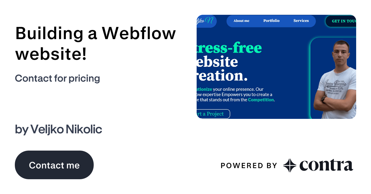 Building a Webflow website! by Veljko Nikolic