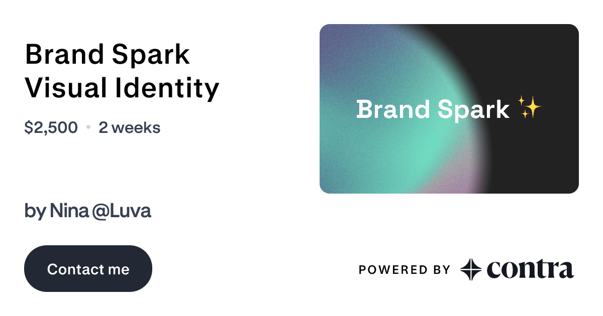 Brand Spark Visual Identity by Nina @Luva