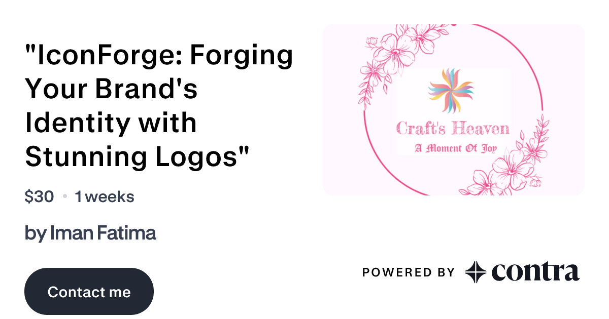 "IconForge: Forging Your Brand's Identity with Stunning Logos" by Iman ...