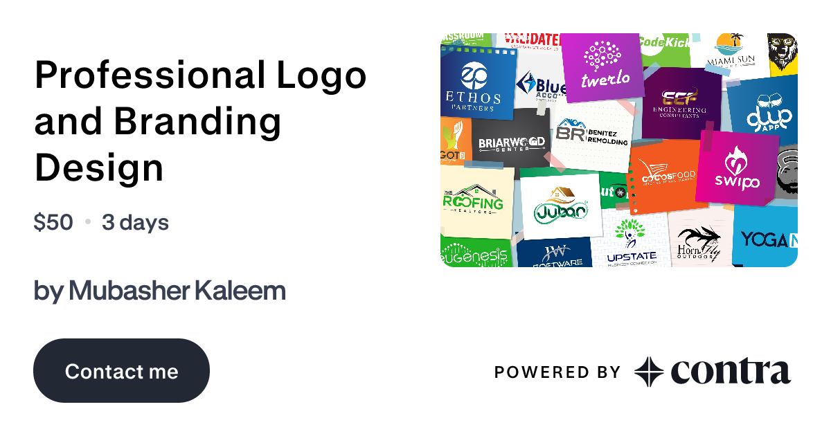 Professional Logo and Branding Design by Mubasher Kaleem