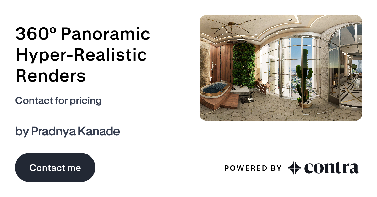 360° Panoramic Hyper-Realistic Renders by Pradnya Kanade