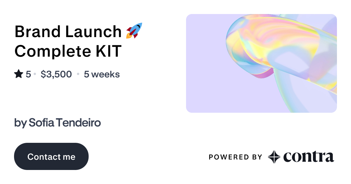 Brand Launch 🚀 Complete KIT by Sofia Tendeiro